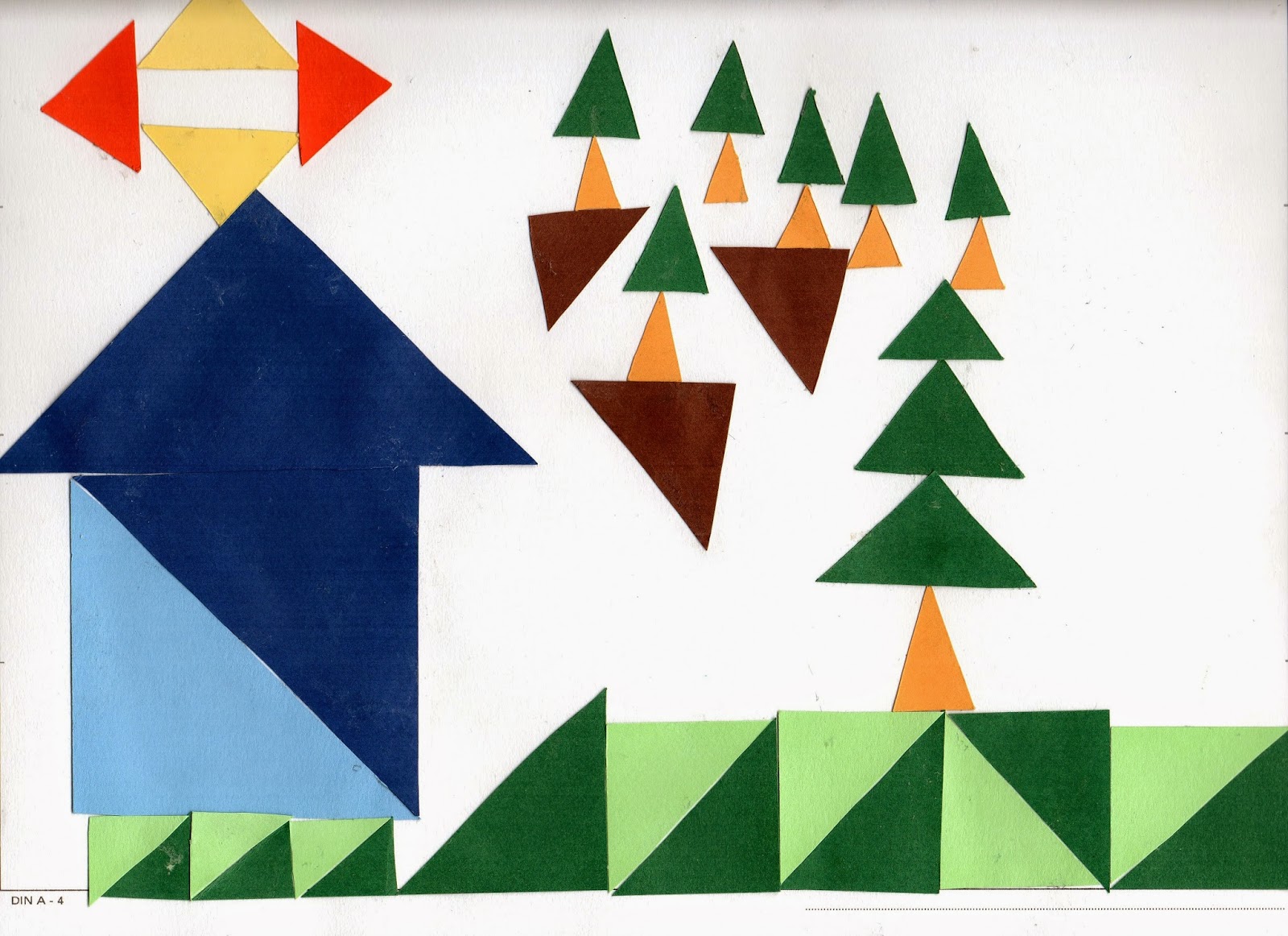 Color y Forma: COMPOSICIONES CON TRIÁNGULOS