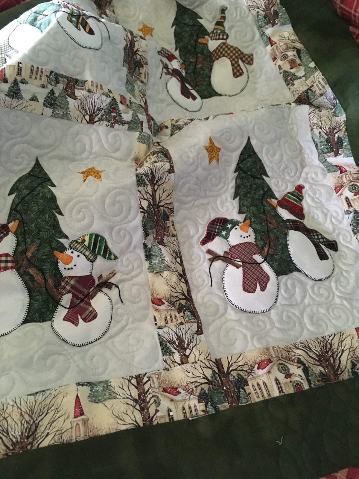 snowman quilt