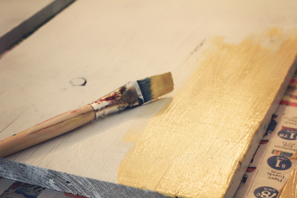 sassafras: painted layers wood sign :: diy