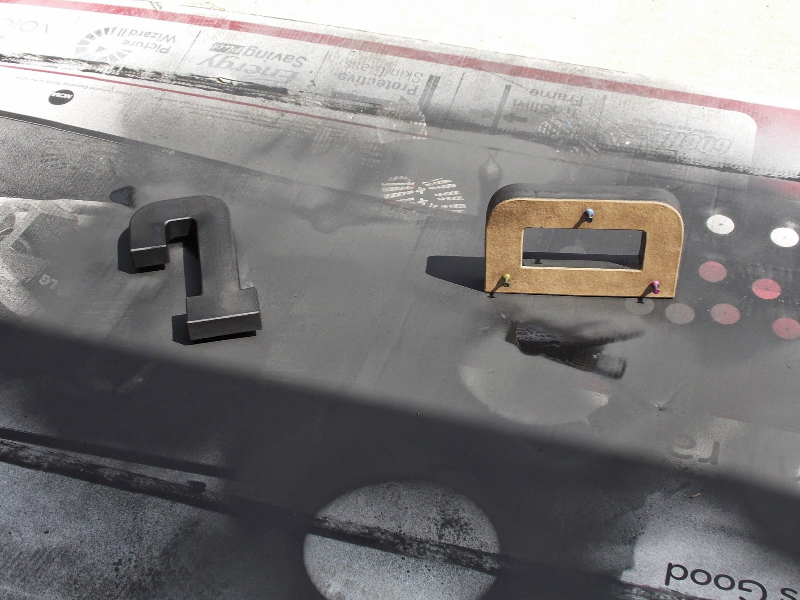 {Jessica Stout Design}: DIY: Cardboard Letters for Home Office {My Home}