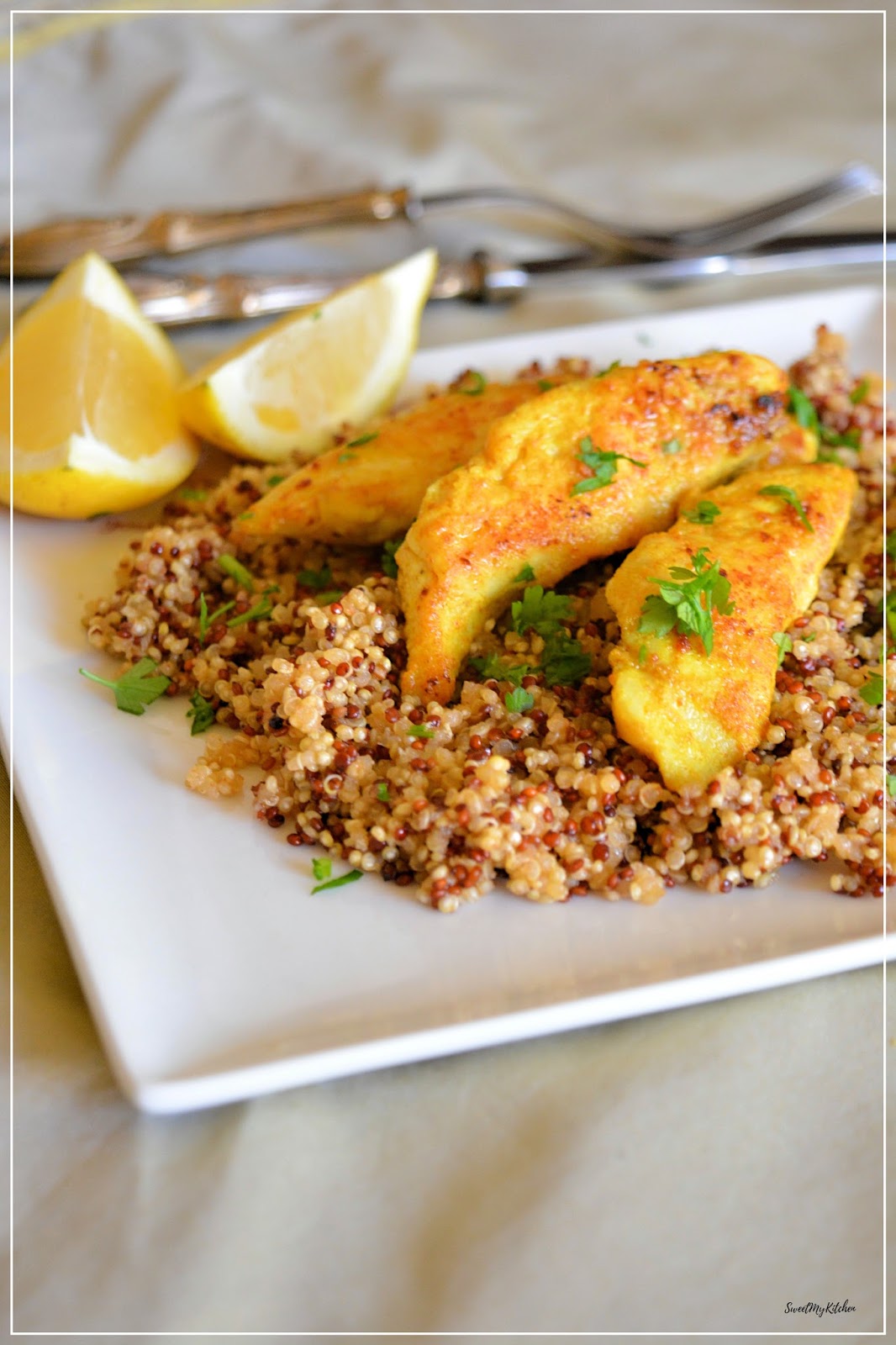 Sweet my Kitchen: Frango com especiarias e quinoa