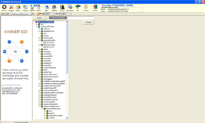 Simpl IS Simpl IR Simpl TVA XML EDI: EDI Simpl-IR Logiciel Maroc