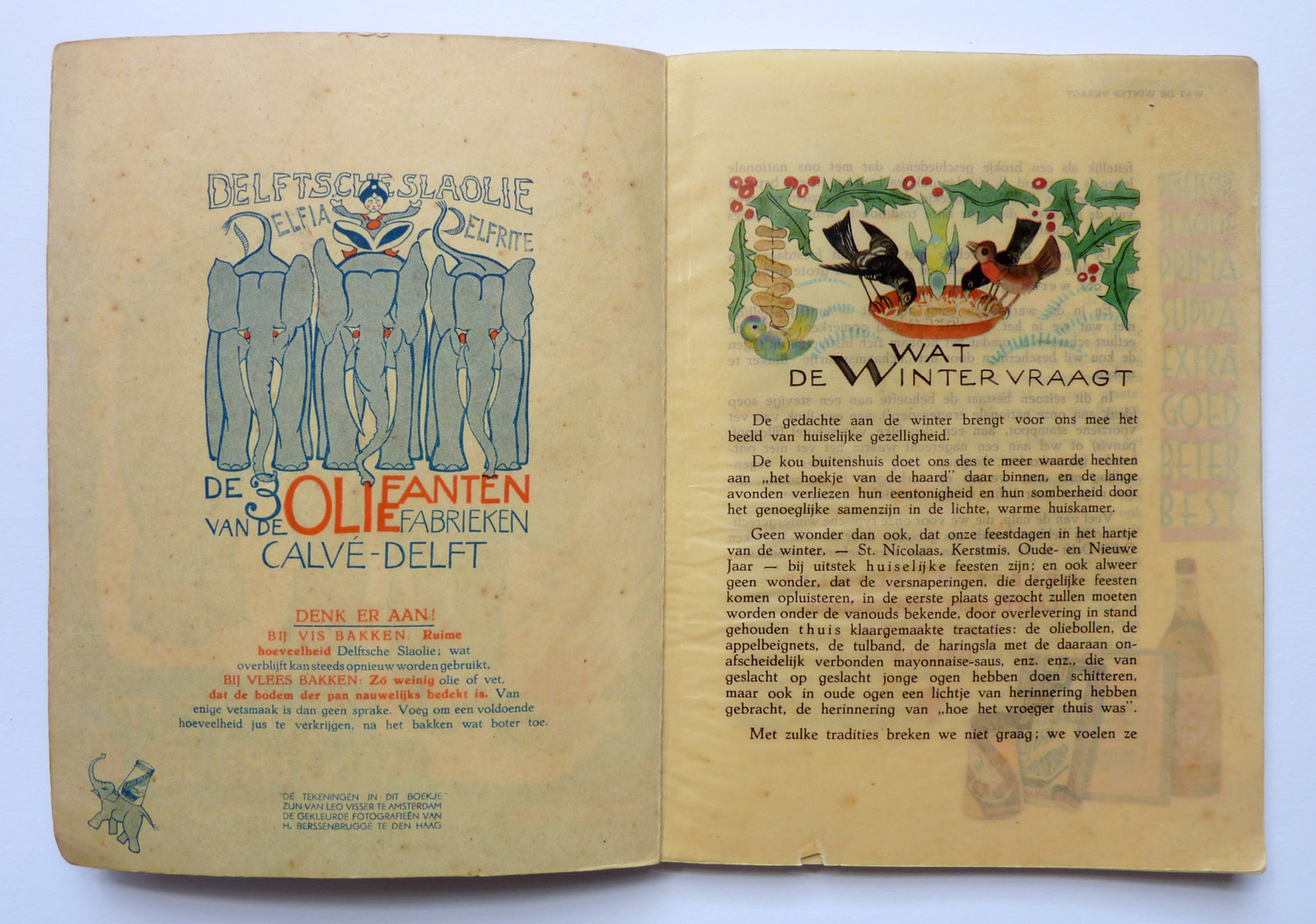turning pages: Calvé-Delft's winter book