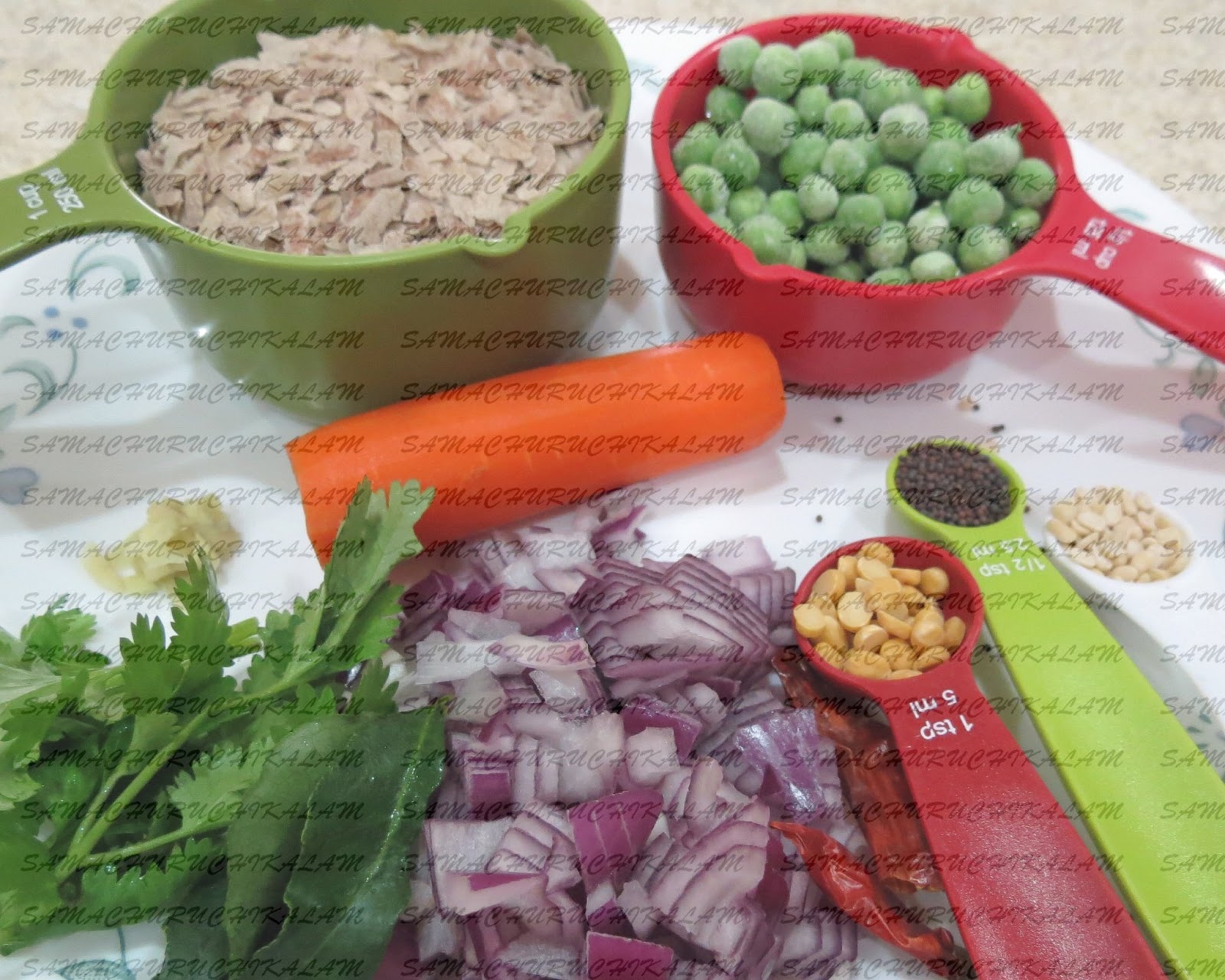 Recipes from Manju's kitchen: Aval (Poha) Uppma