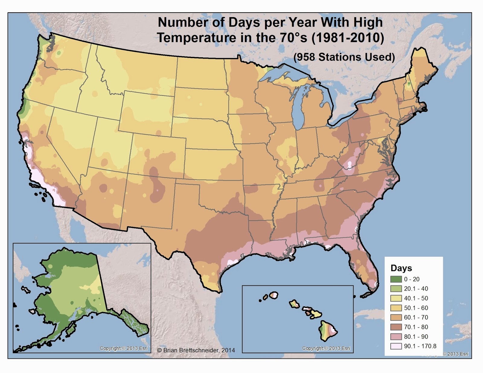 Brian B.'s Climate Blog: Temperatures in the 70°s