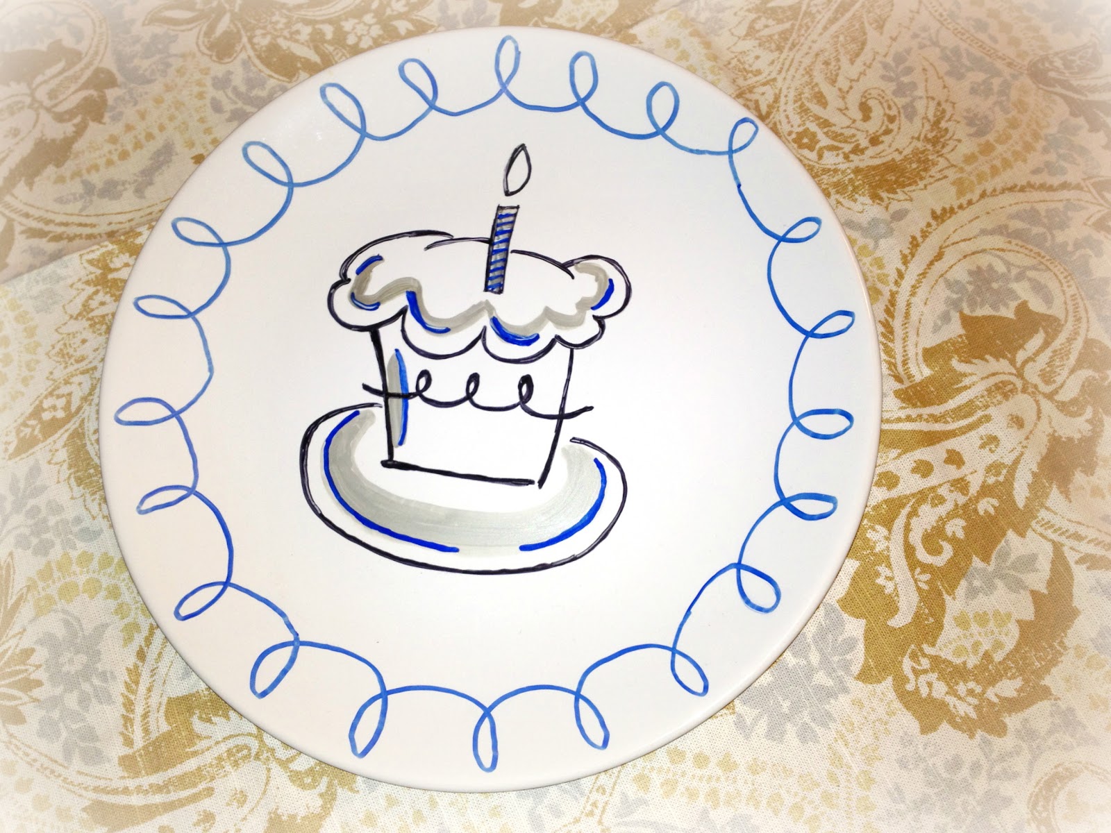The Farmer's Wife: DIY Birthday Plate