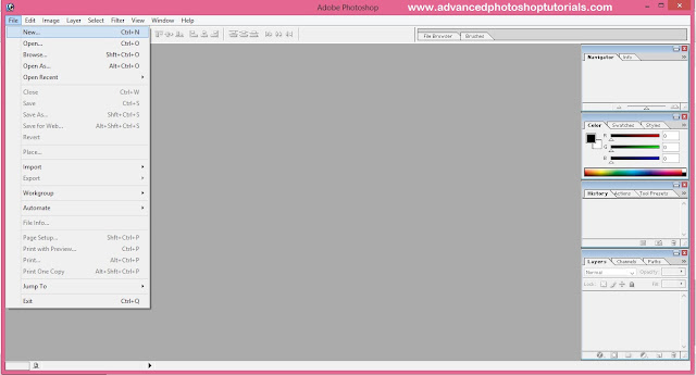 Photoshop 7 - File Menu - Advanced Photoshop Tutorials
