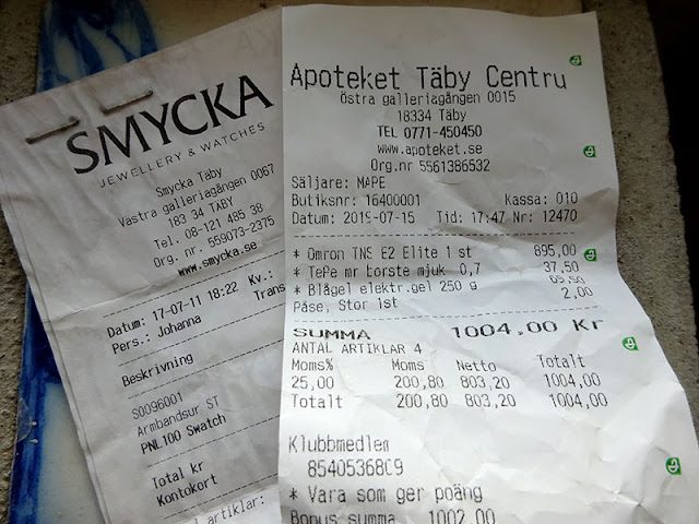 Konst eller konstigt: Det finns kvitton och så finns det ett kvitto ...