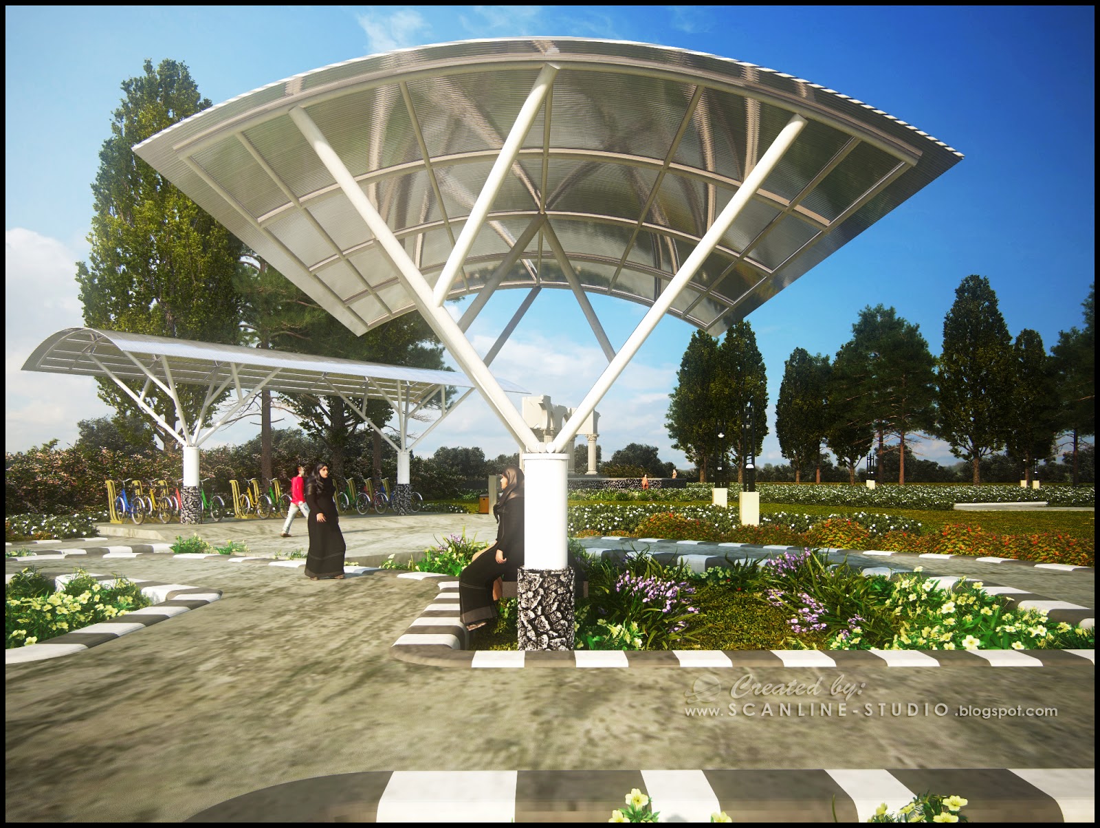 Scanline Art Gallery: DESAIN TAMAN RTH GUNUNG KIDUL