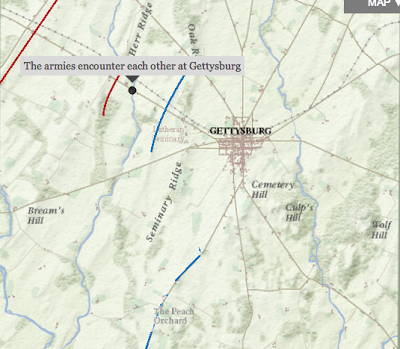 US History Teachers Blog: Gettysburg Map
