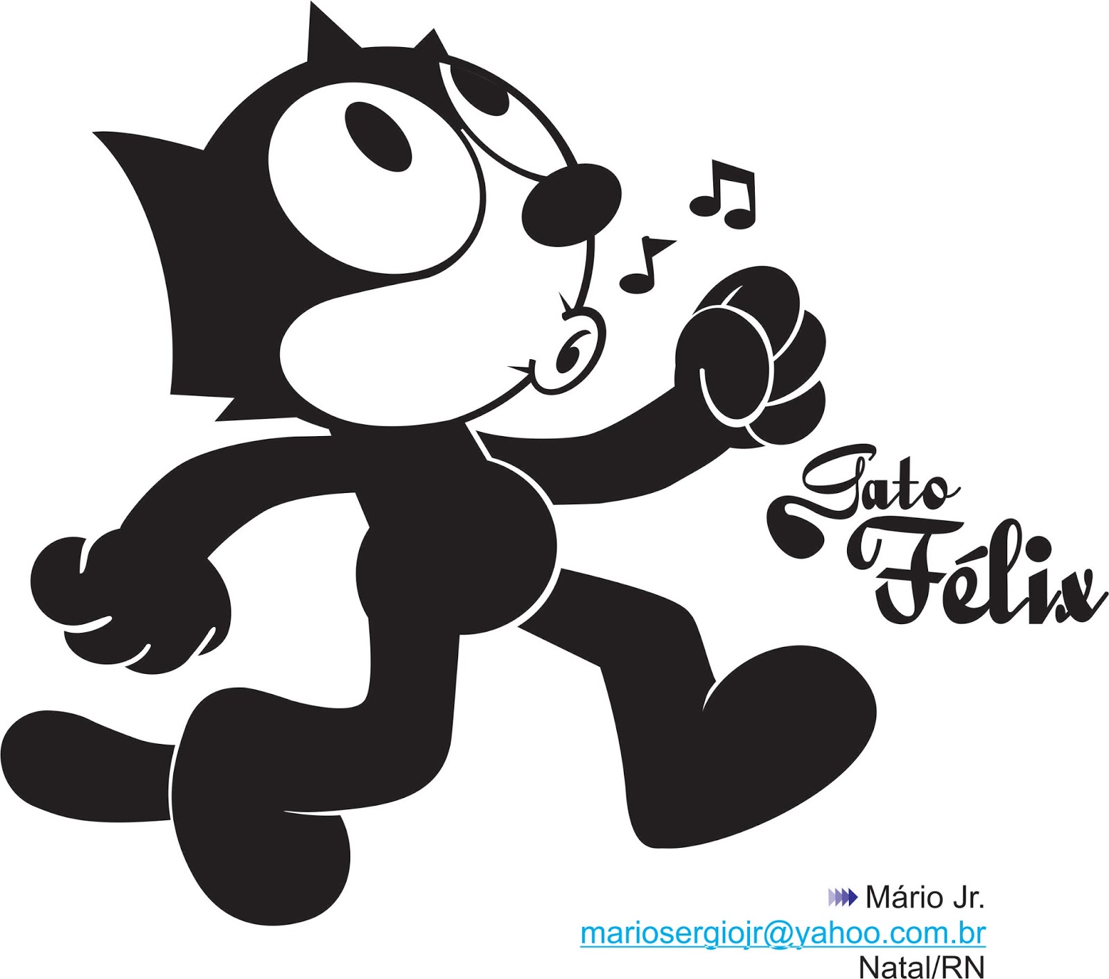 Vetor CDR Free: Gato Felix