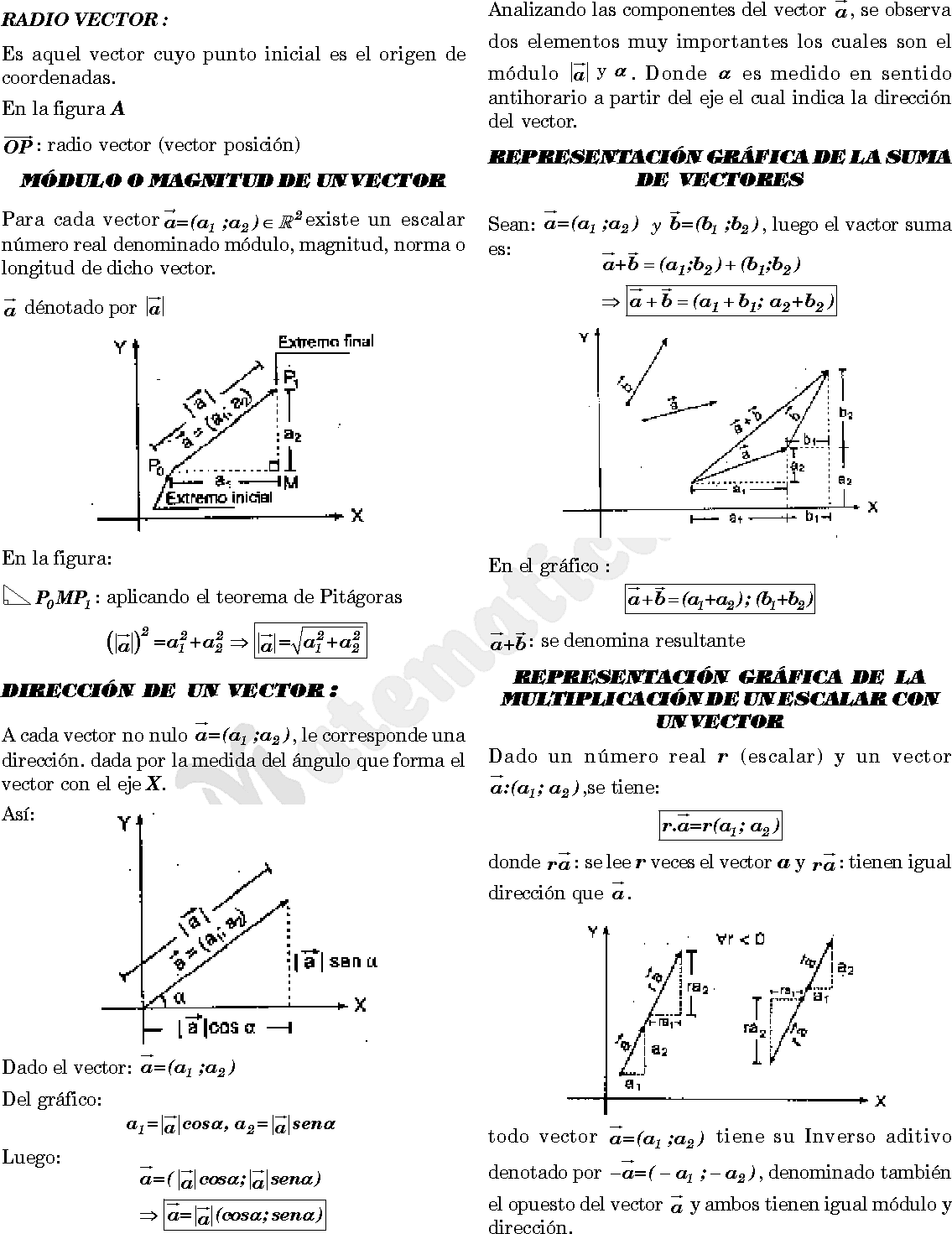 VECTORES EN EL PLANO CARTESIANO Y EL ESPACIO EJERCICIOS RESUELTOS PDF