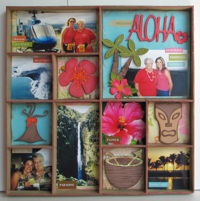 Scrapping Mommy: Aloha Shadowbox Frame