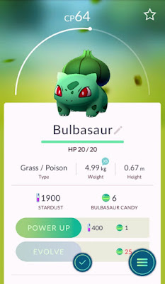 Pokemon Go: Bulbasaur