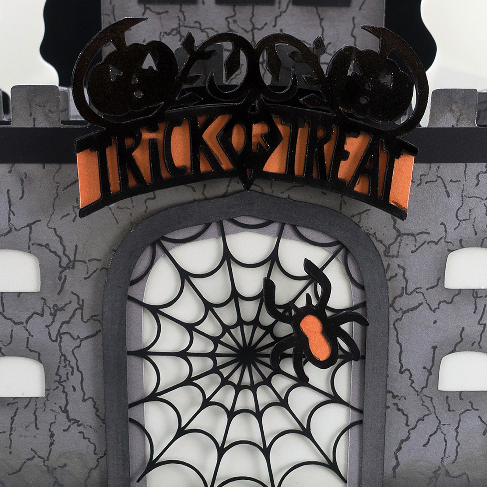 Crafting Quine: Haunted Halloween Castle using Crafty SVGs Dragon ...