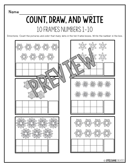 Emily Jane Creates: JANUARY NO PREP KINDERGARTEN PACKET-OVER 100 PAGES!