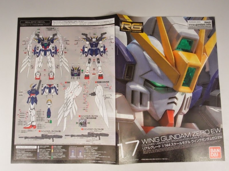 GUNDAM GUY: RG 1/144 Wing Gundam Zero Custom EW - Manual & Runners ...