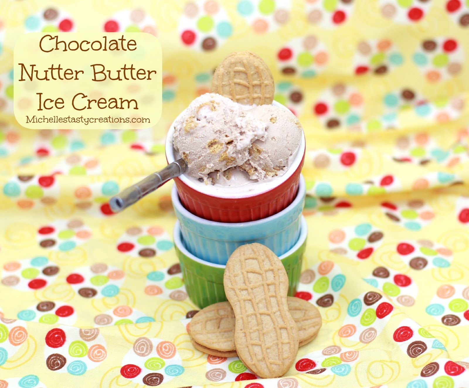 Michelle's Tasty Creations: Homemade Chocolate Nutter Butter Ice Cream