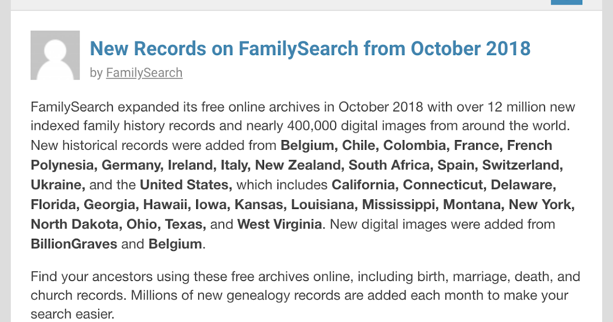 Rejoice, and be exceeding glad...: What are the "New Records" on ...