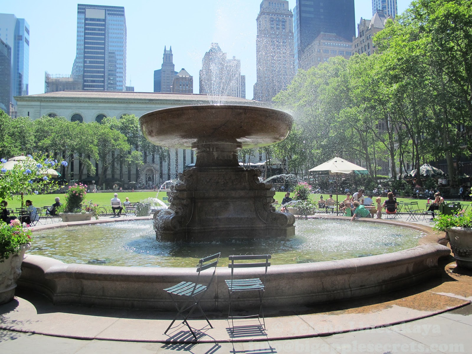 Big Apple Secrets: Bryant Park's Frozen Fountain