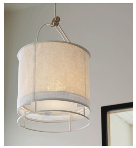LET'S STAY: Raw Linen Cotton Lighting Pendants