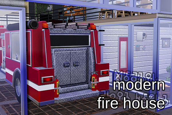 My Sims 3 Blog: Modern Firehouse by Jasper
