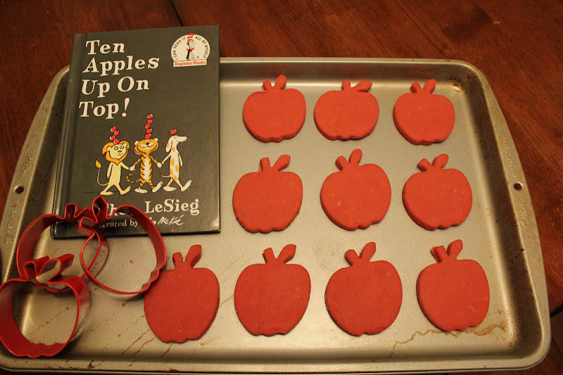 Crafts and Activities for Crazy Kids: "Ten Apples Up On Top" with Apple ...