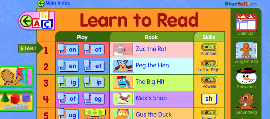 Daniela's class: Learn to read!! Games for children
