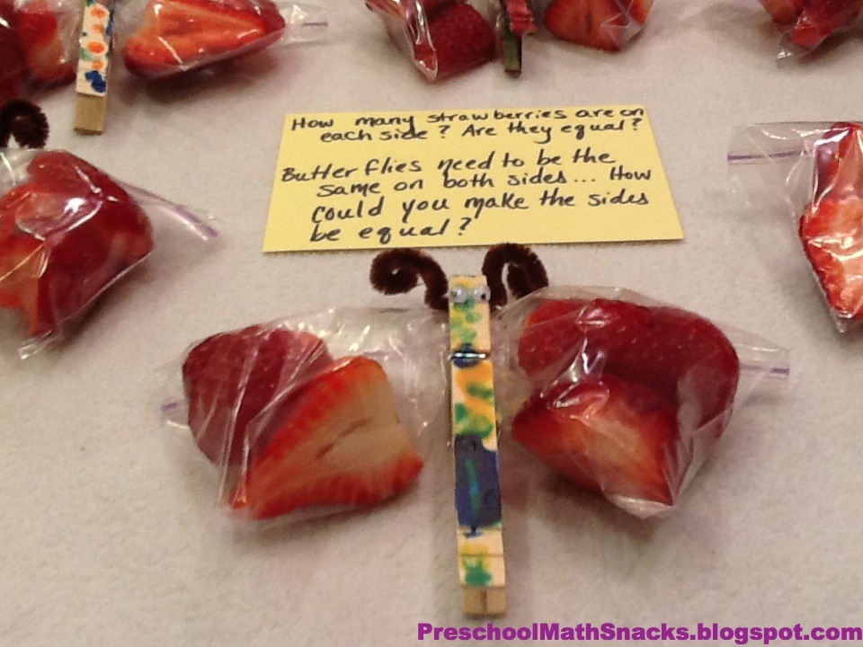 Preschool Math Snacks: Butterfly Math