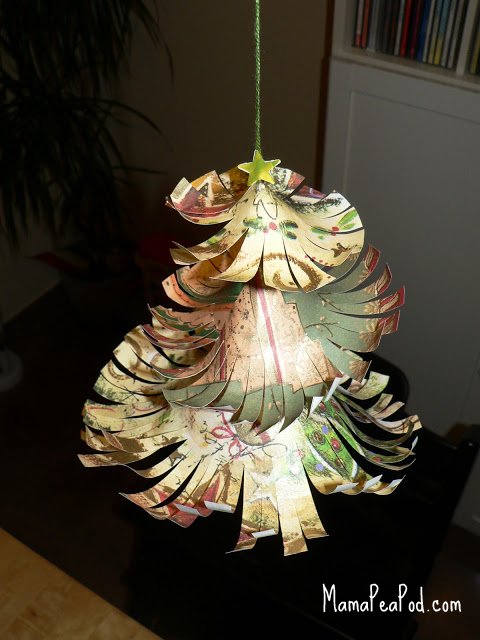 Mama Pea Pod: {Curled Paper Christmas Tree Decorations: Counting Down ...