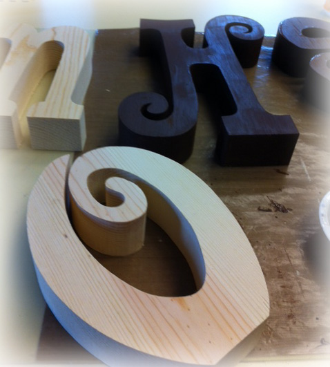 Simply Me: Altered Wooden Letters ~HOME~