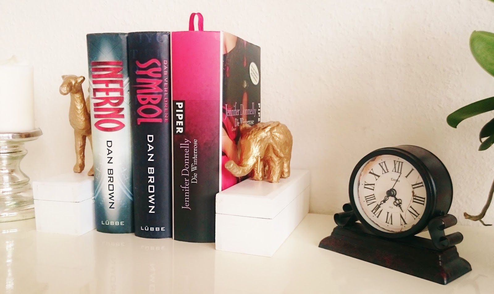 Happiness Treasures: DIY bookends with a twist (small flat edition)