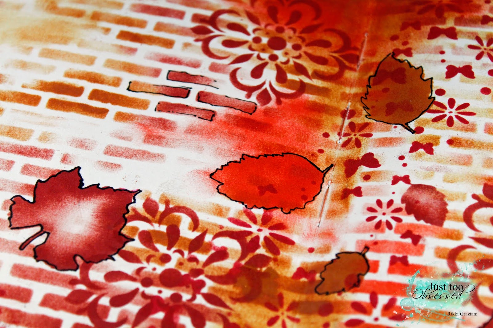 Just too Obsessed: Stencil Fun with Scrapmatts