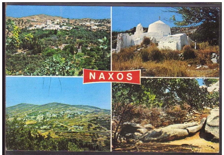 παλιές φωτογραφίες της Νάξου: η Χώρα της Νάξου μέσα από παλιές καρτ ποστάλ