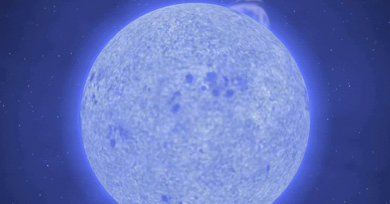 Maravillas del universo: estrellas azules