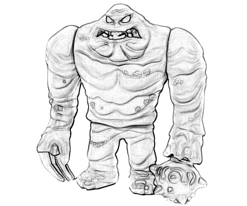 Batman Clayface Coloring Page Coloring Pages