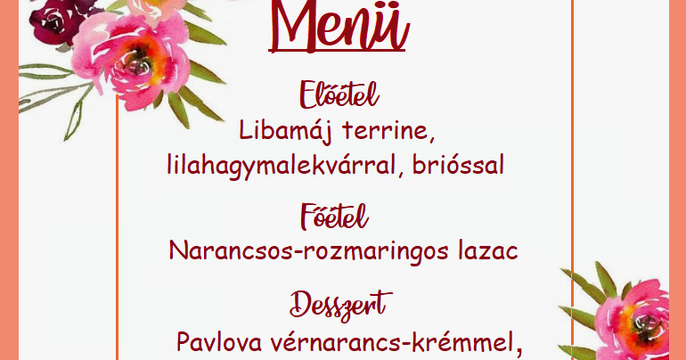 Valentin-napi menü: Libamáj terrine, Narancsos-rozmaringos lazac ...