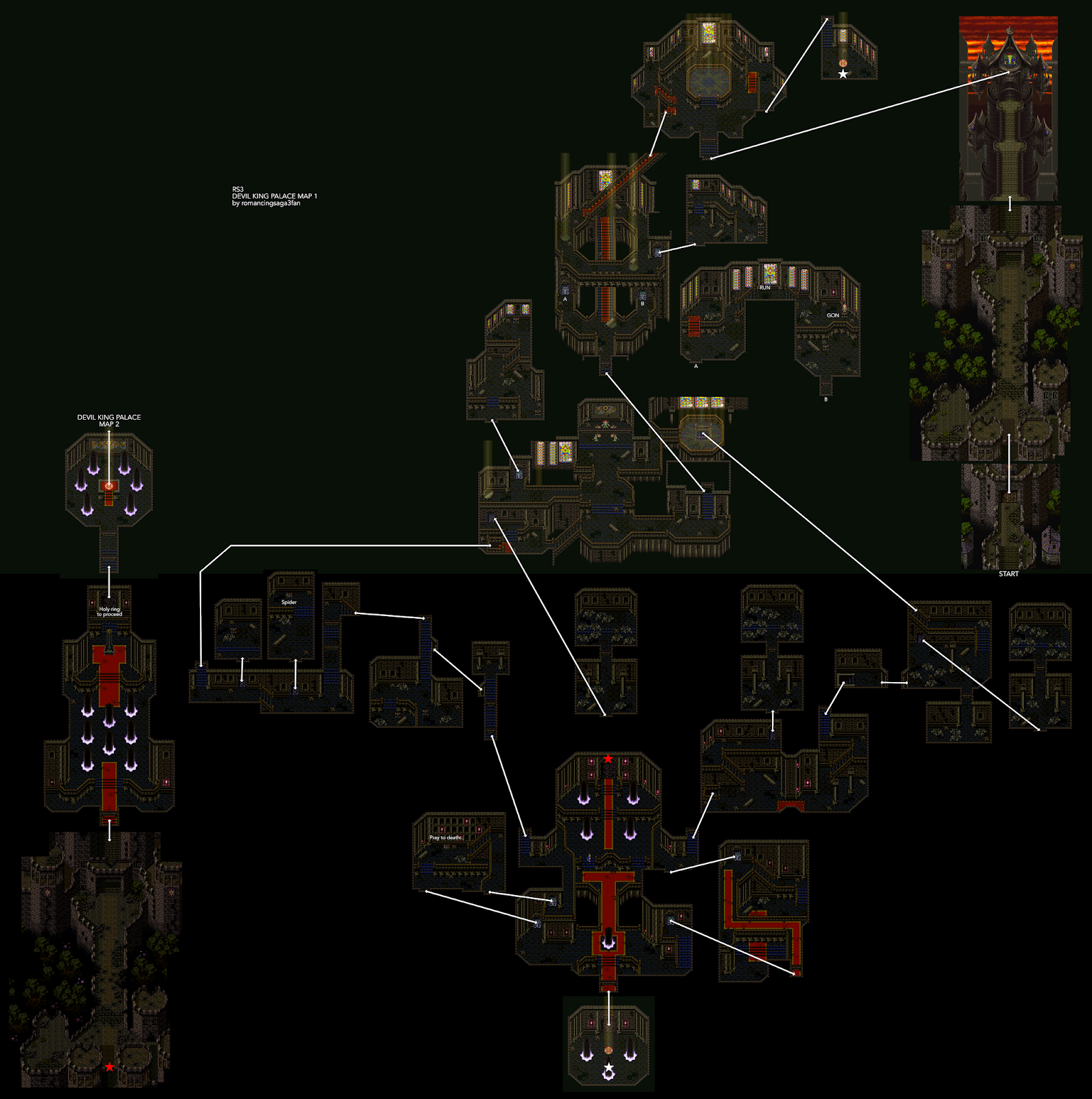 Romancing Saga 3: Maps