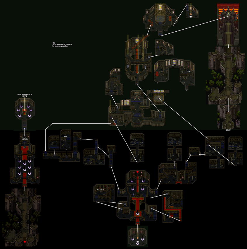 Romancing Saga 3: Maps