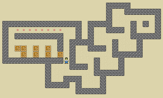 Sokoban: Sokoban lessons - Lines (5-8 boxes)