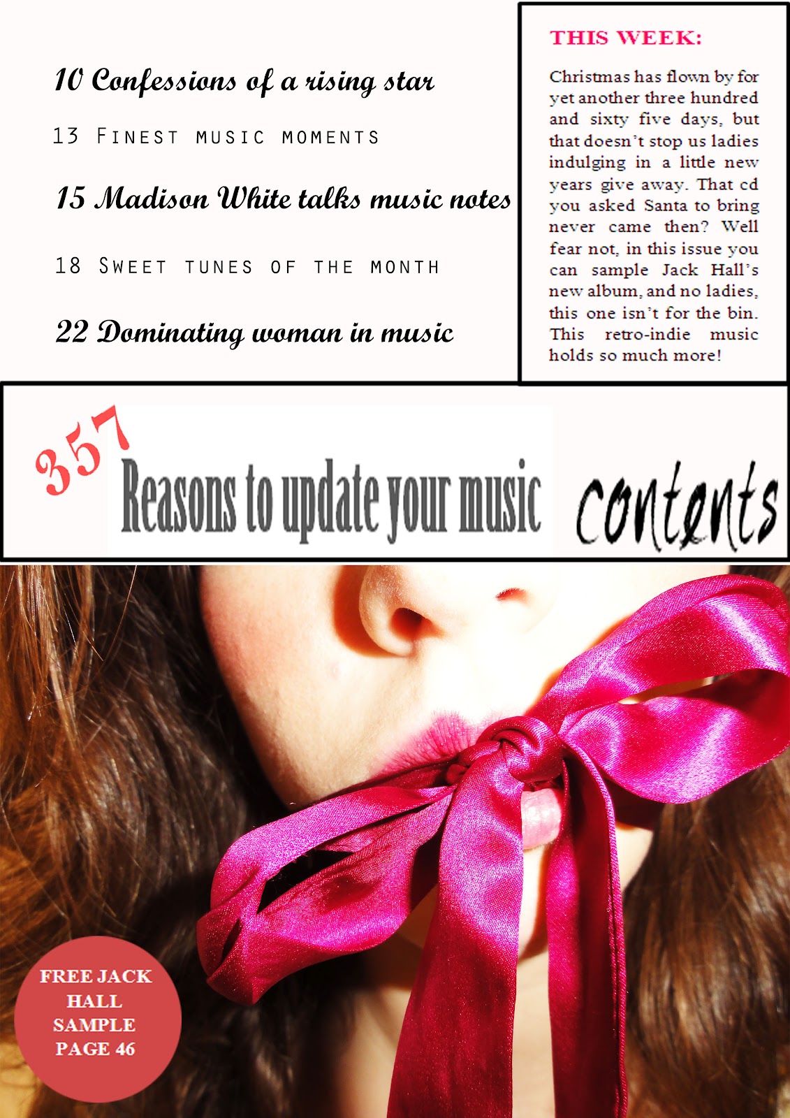 Emma Jayne Media Blog: Coursework - Music Magazine Pages