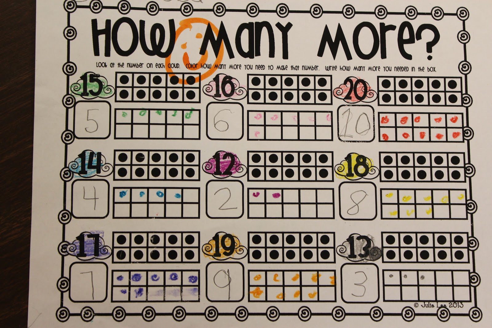 Mrs. Lee's Kindergarten: Our Math Centers this Week...plus some rainy fun!