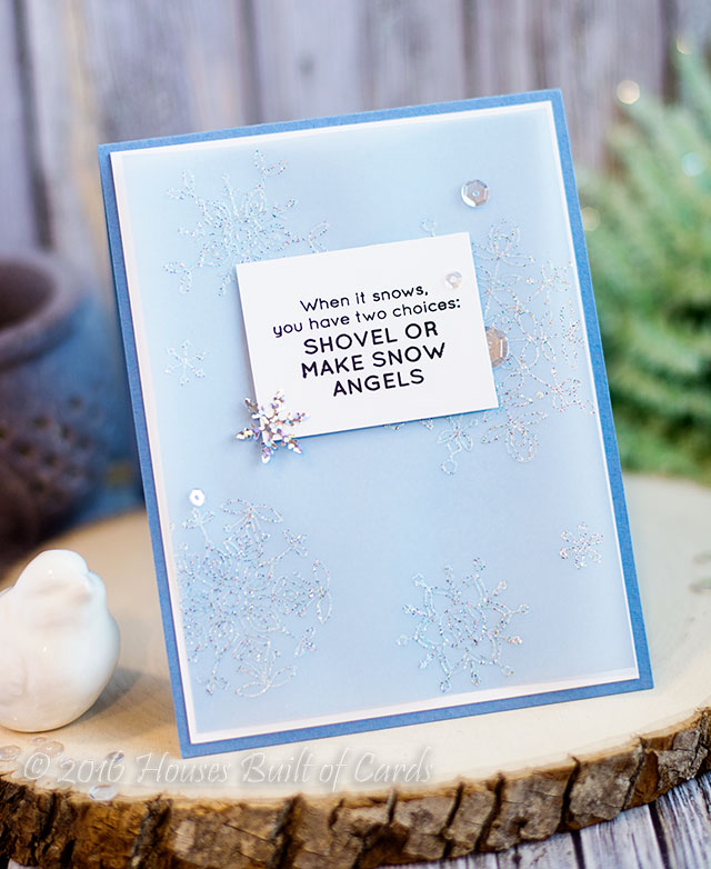 Houses Built of Cards: Shovel or Snow Angels - SSS January Card Kit