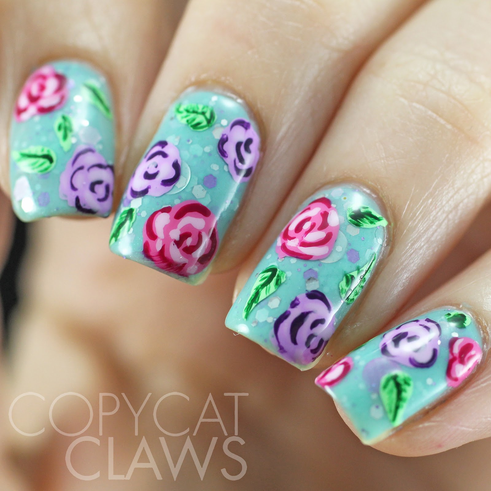 Rose Nail Art Tutorial