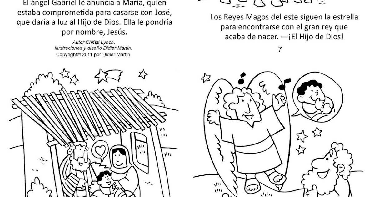 Laminas de La Biblia Para Colorear ,Imprimir y Recortar.: El Nacimiento ...