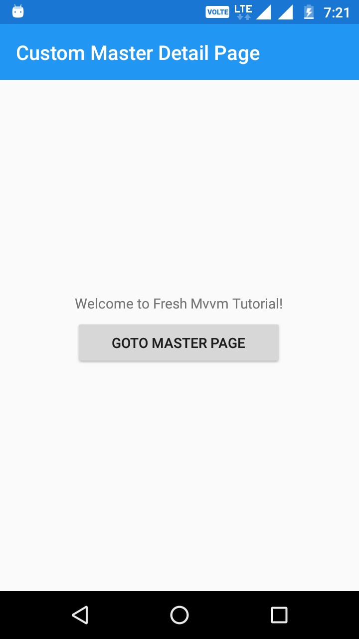 Custom Master Detail Page In Xamarinforms Using Fresh Mvvm