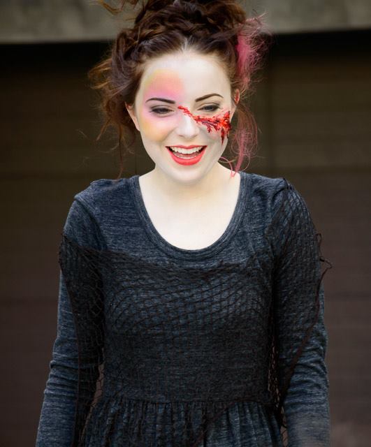 Zombie Bride and Swamp Creature hair and makeup