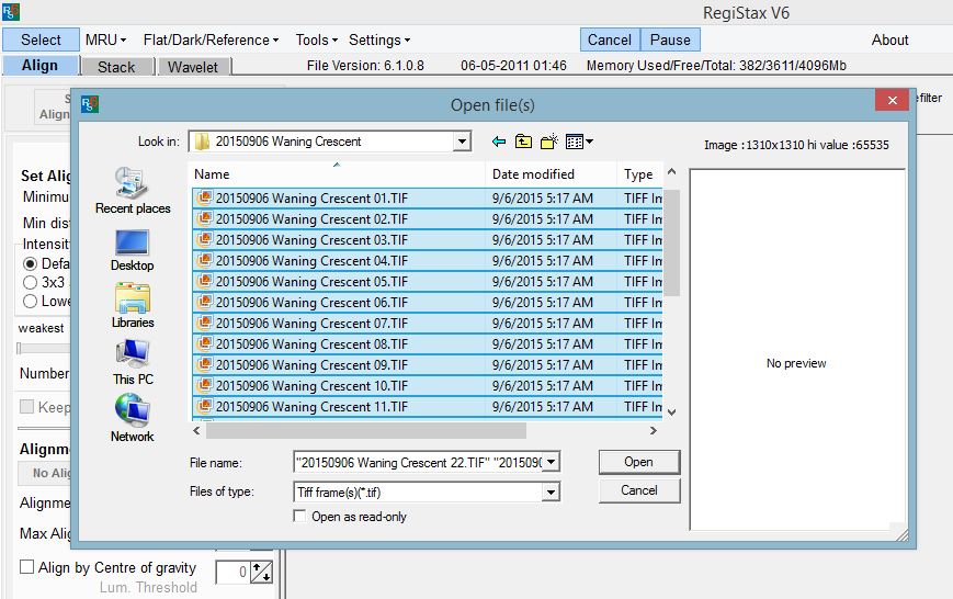 My DSLR Moon Photo Workflow with Screenshots [Stellar Neophyte ...