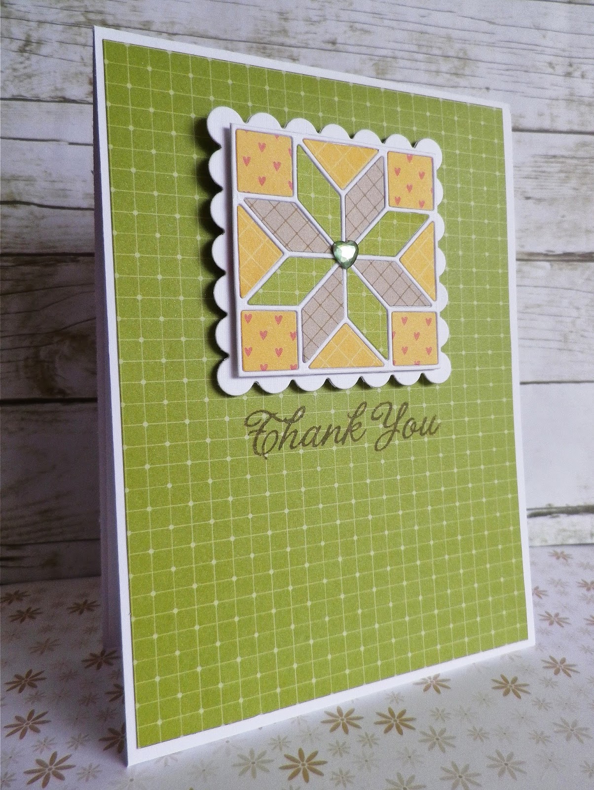 stamping and stitching: Quilt Block Card Set