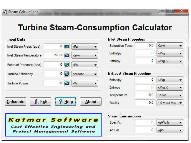 Turbine Steam-Consumption Calculator v2.3